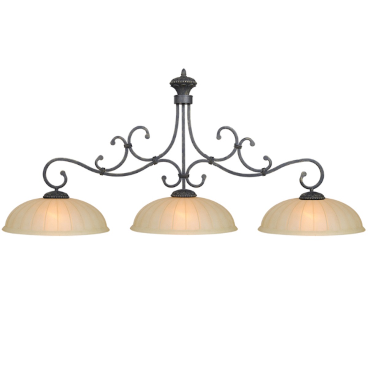 Glass Dome Shades Billiard Light Fixture - Elite Home Gamerooms