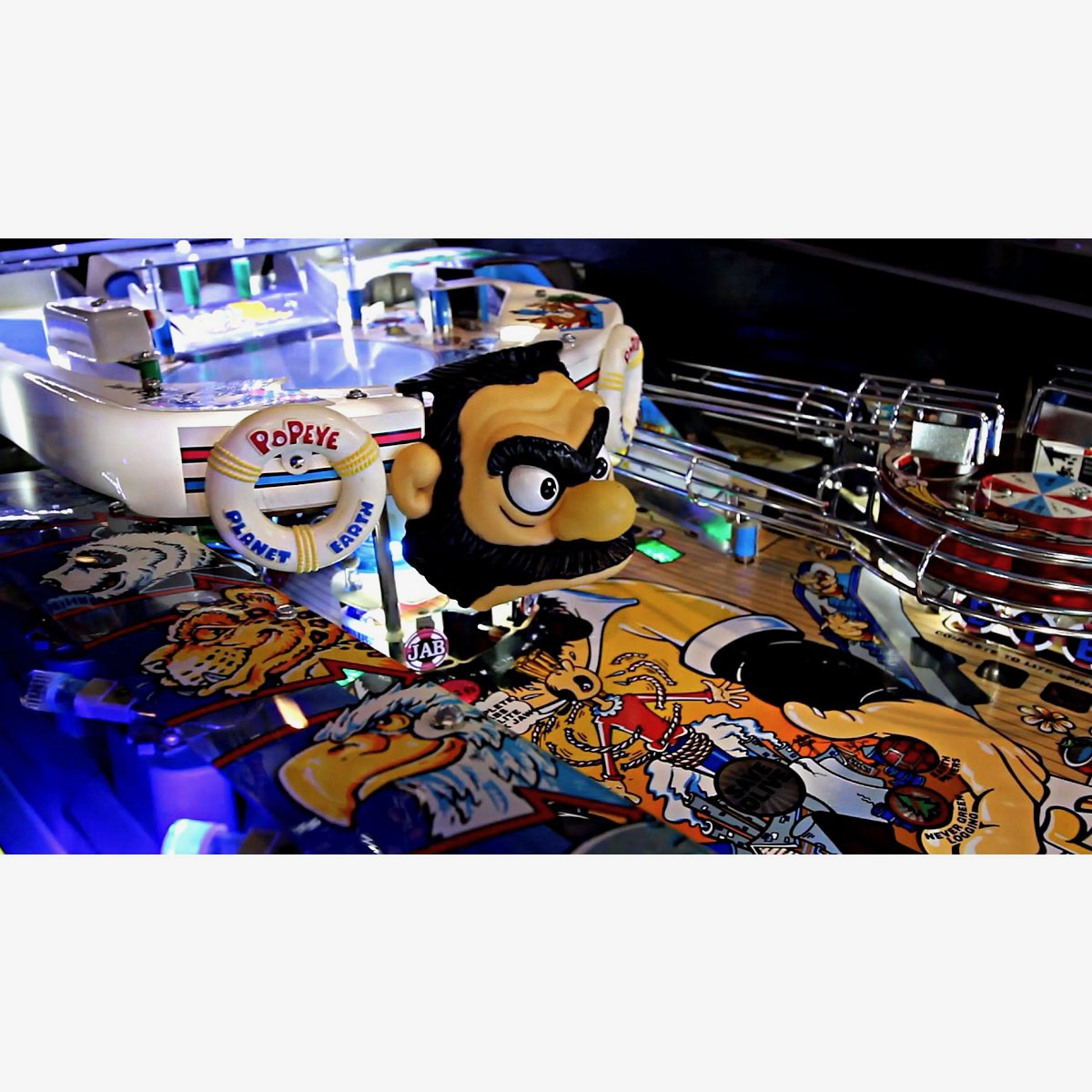 Popeye Saves The Earth Pinball Machine - Elite Home Gamerooms