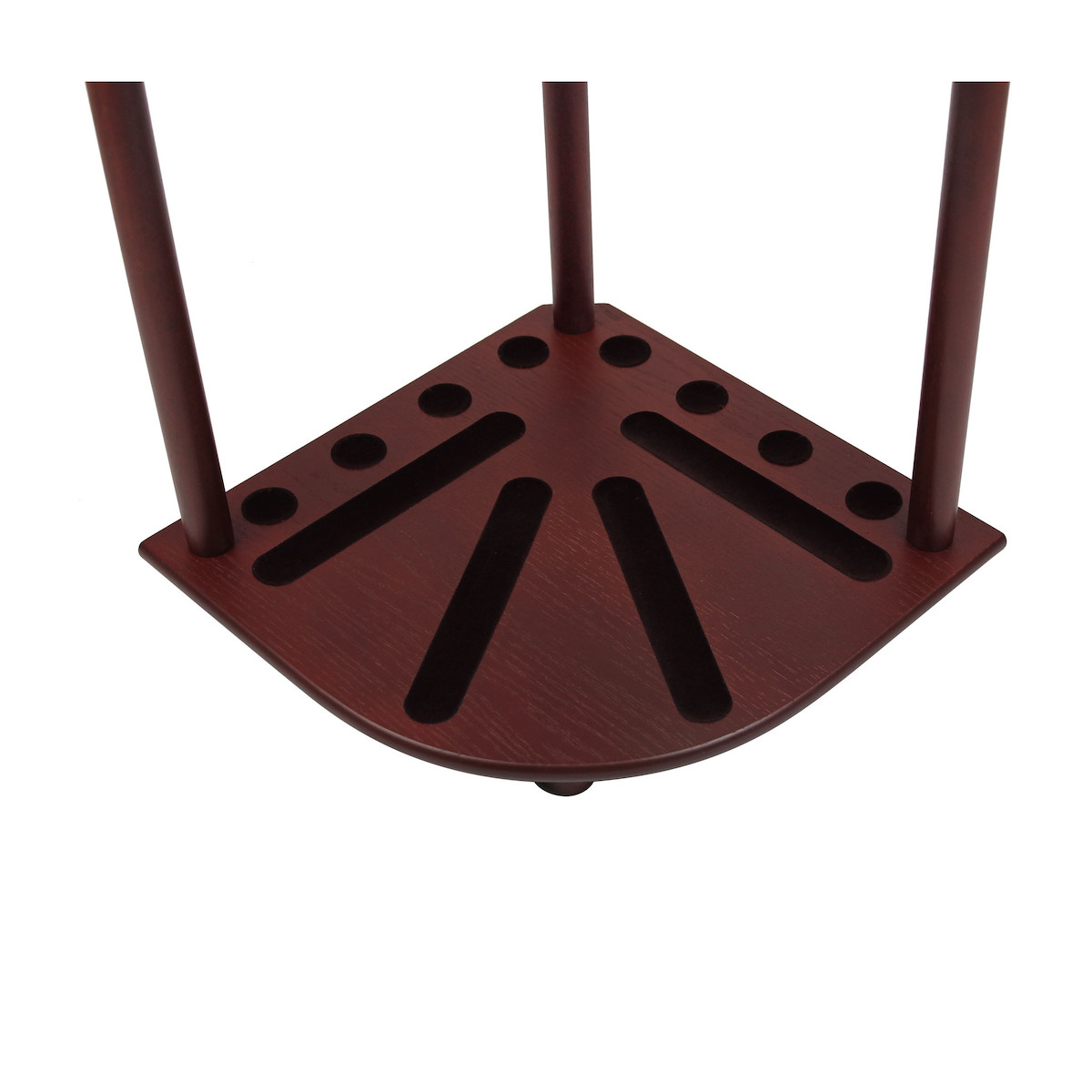 Corner Cue Rack - Mahogany - Elite Home Gamerooms