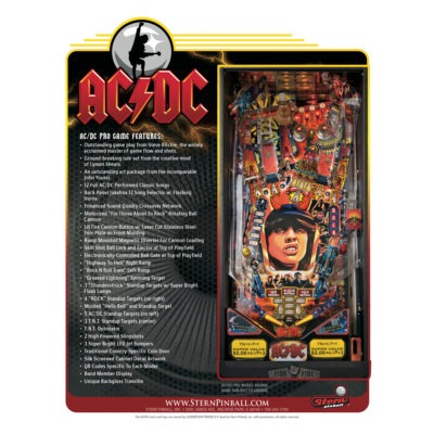 AC/DC Pro Pinball Machine - Elite Home Gamerooms
