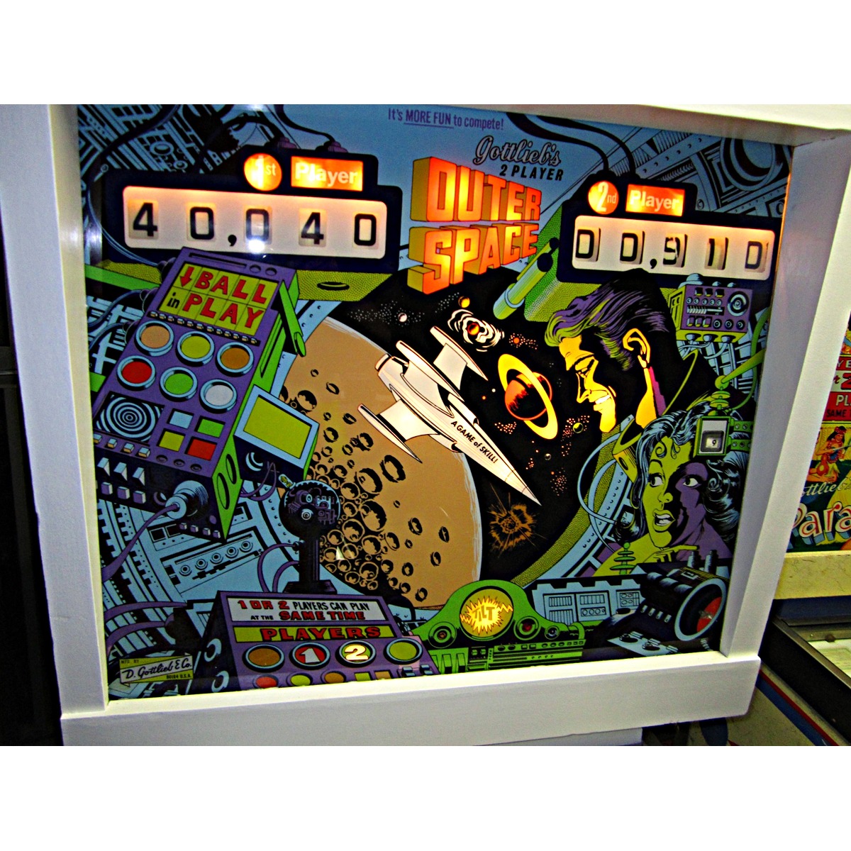 Outer Space Pinball Machine - Elite Home Gamerooms