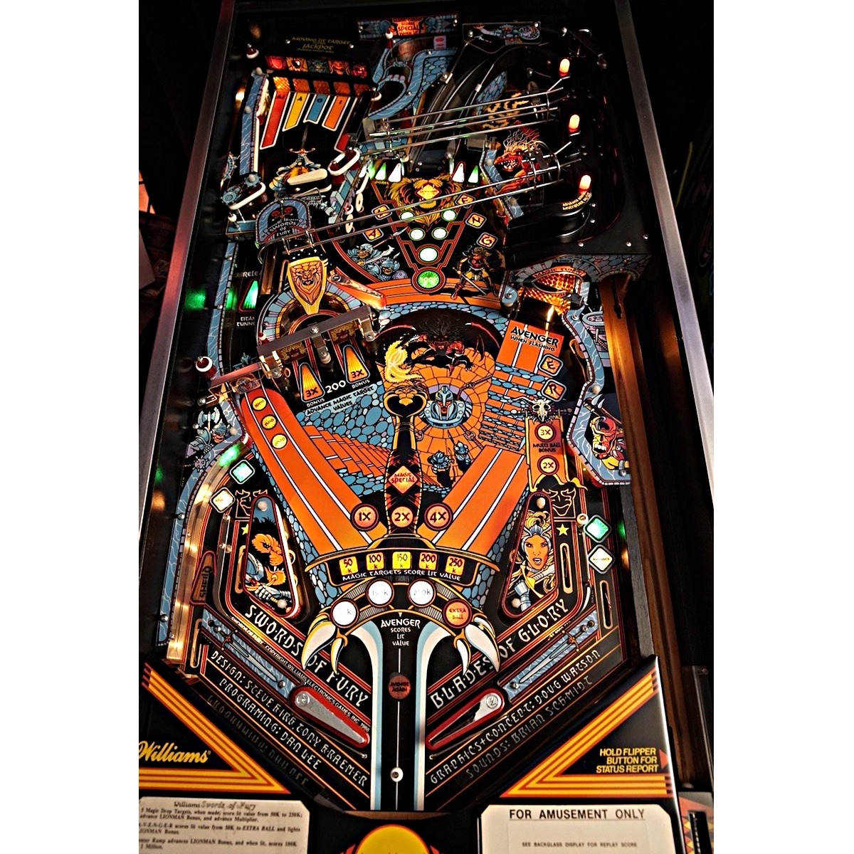 Swords of Fury Pinball Machine - Elite Home Gamerooms