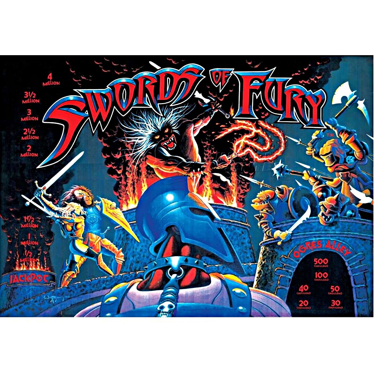 Swords of Fury Pinball Machine - Elite Home Gamerooms