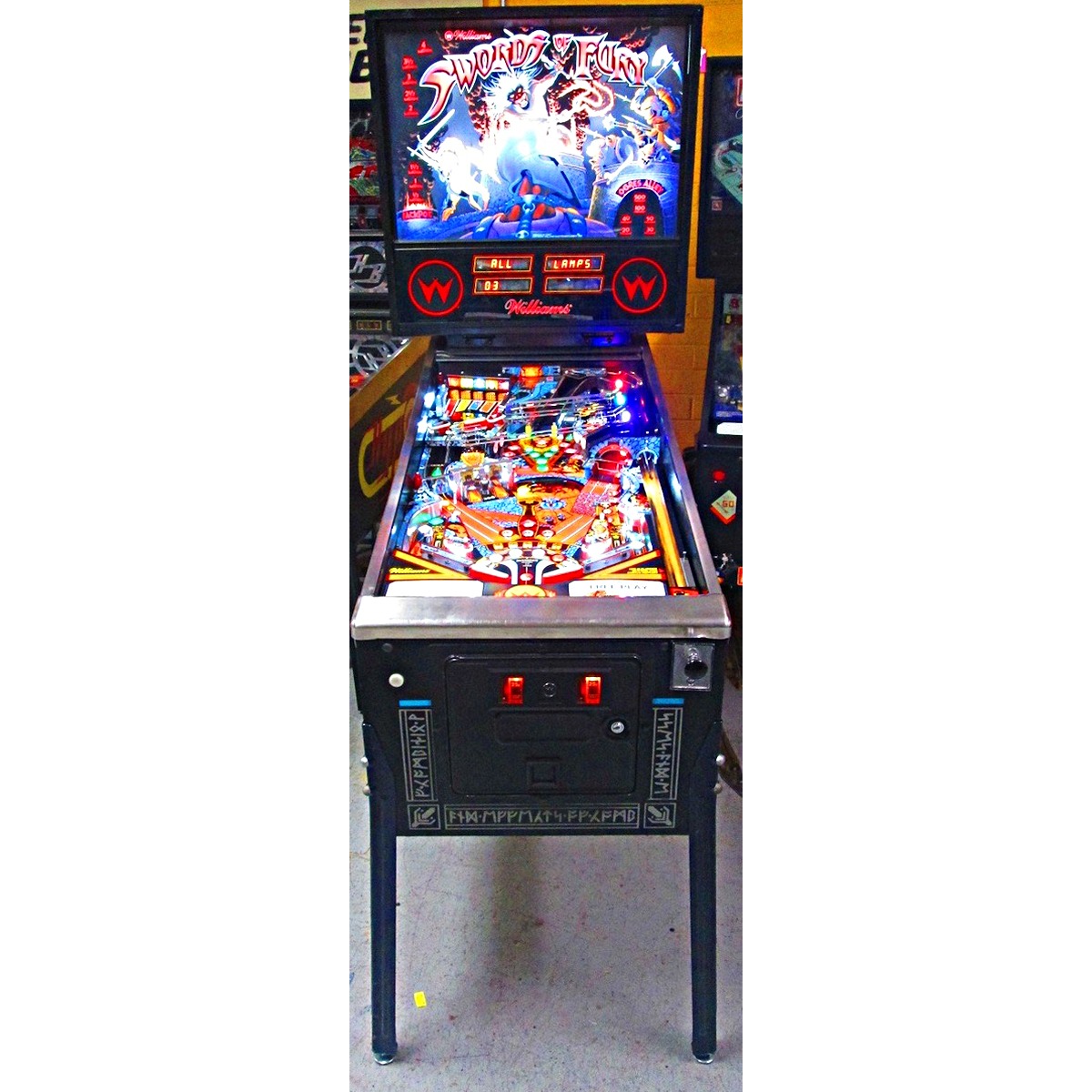 Swords of Fury Pinball Machine - Elite Home Gamerooms