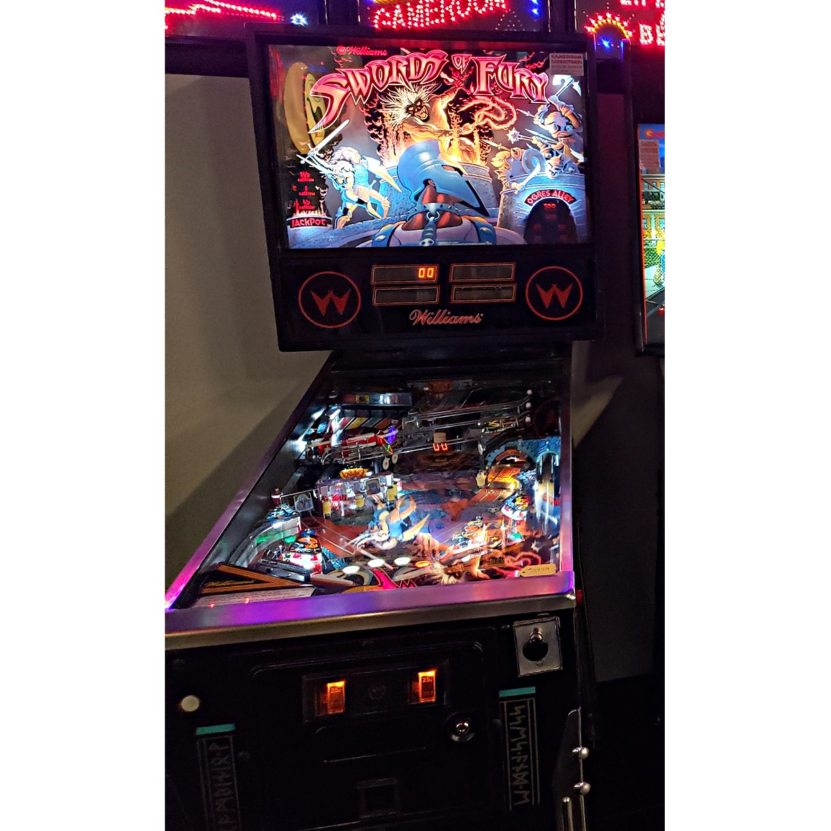 Swords of Fury Pinball Machine - Elite Home Gamerooms