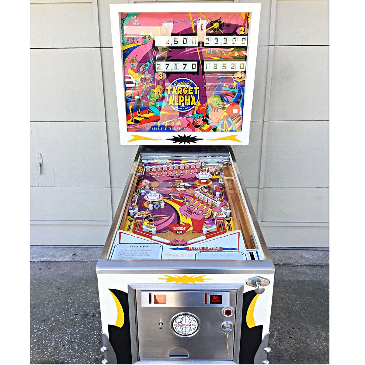 Target Alpha Pinball Machine - Elite Home Gamerooms
