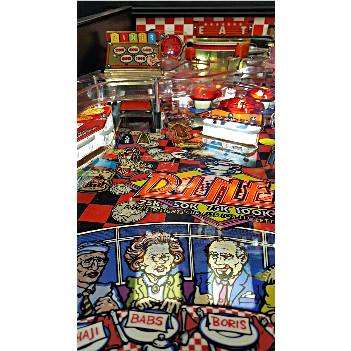 Diner Pinball Machine by Williams - Elite Home Gamerooms | Order Now!