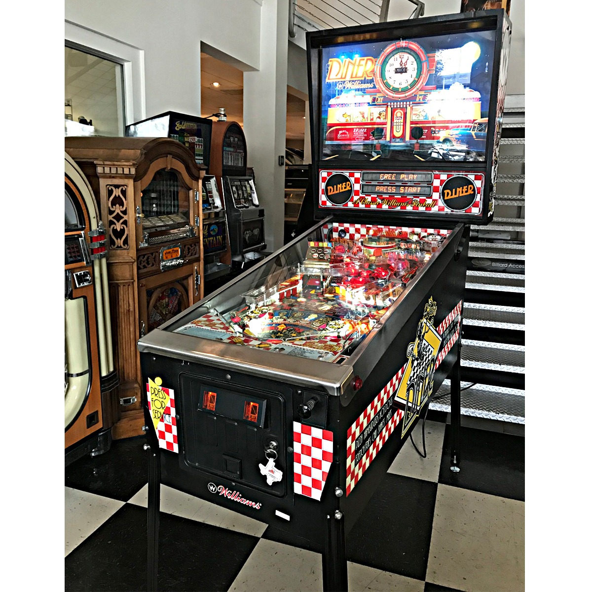 Diner Pinball Machine by Williams - Elite Home Gamerooms | Order Now!