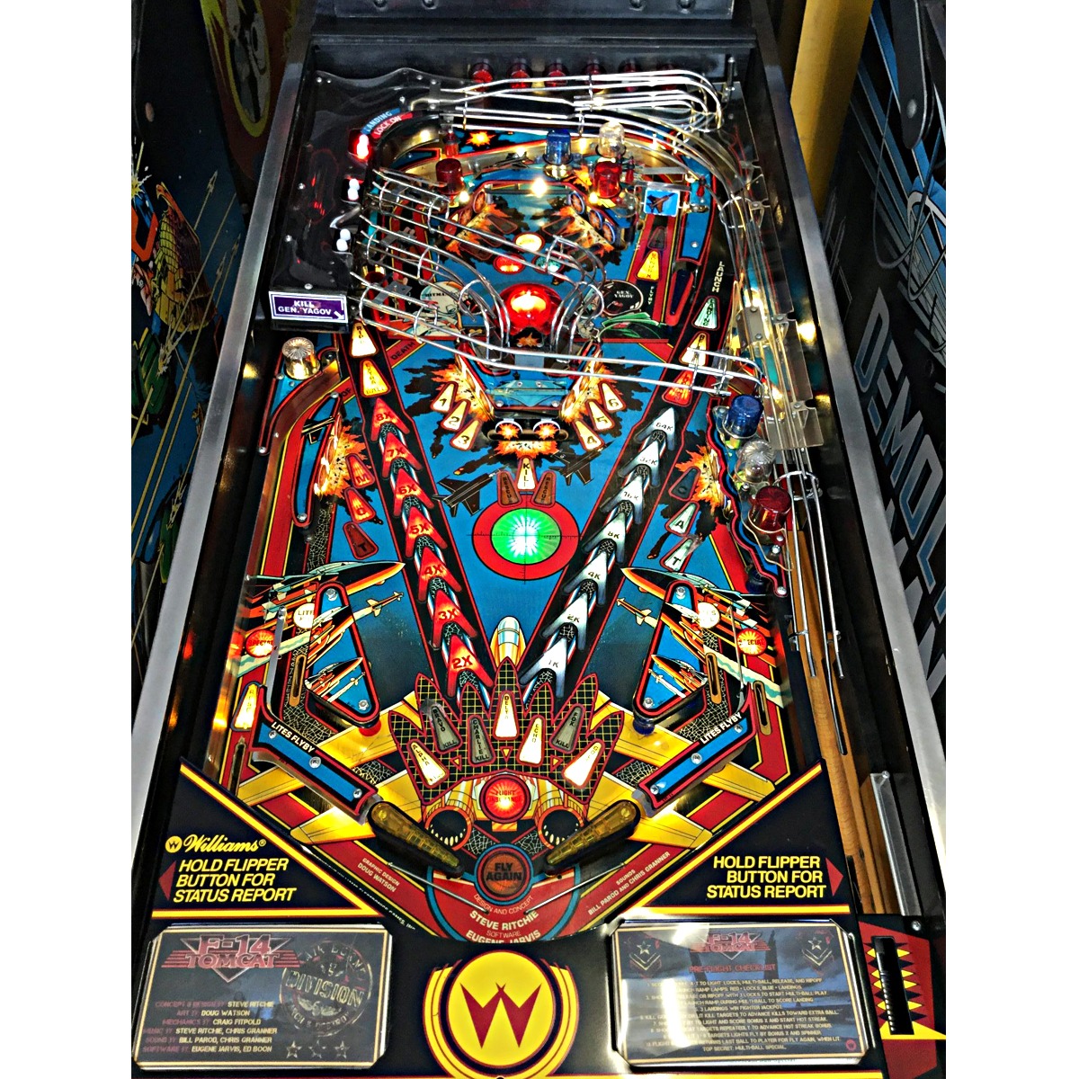 F-14 Tomcat Pinball Machine - Elite Home Gamerooms