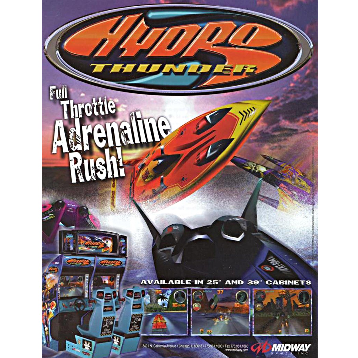 Hydro Thunder Arcade - Elite Home Gamerooms | Arcade Games
