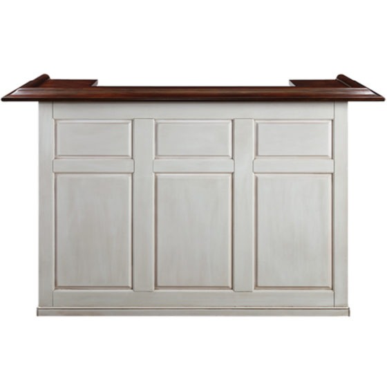 Game Room Home Bar 72" Antique White - Elite Home Gamerooms