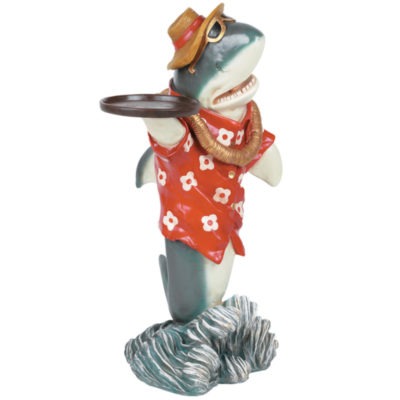 Bulldog Waiter Statue - Elite Home Gamerooms