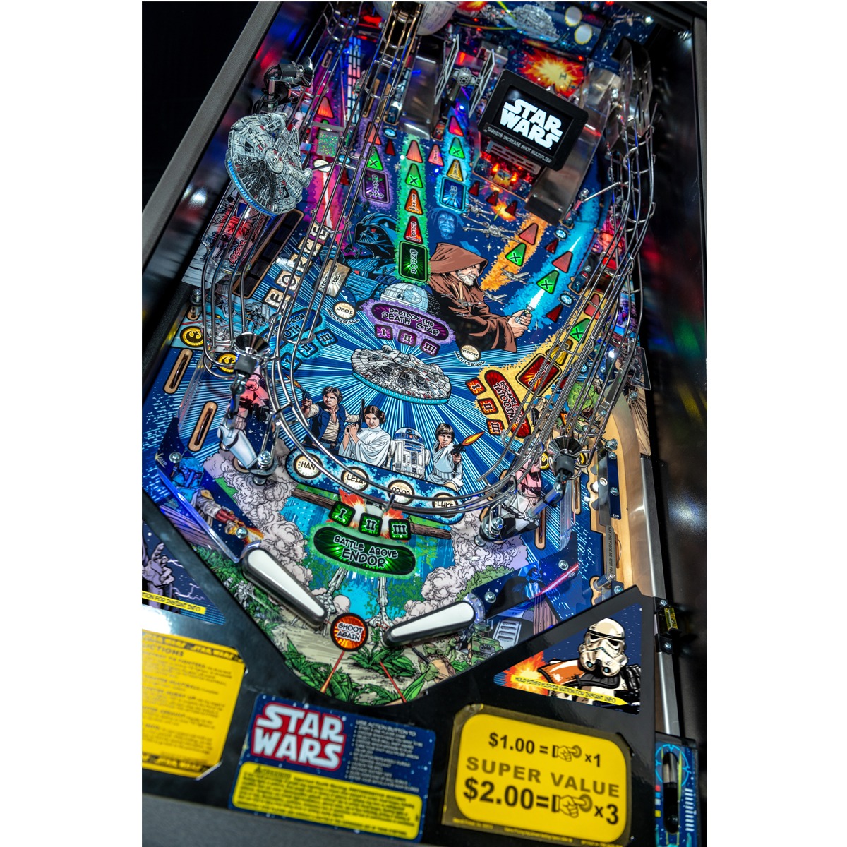 Star Wars Comic Art Premium Pinball Machine - Elite Home Gamerooms