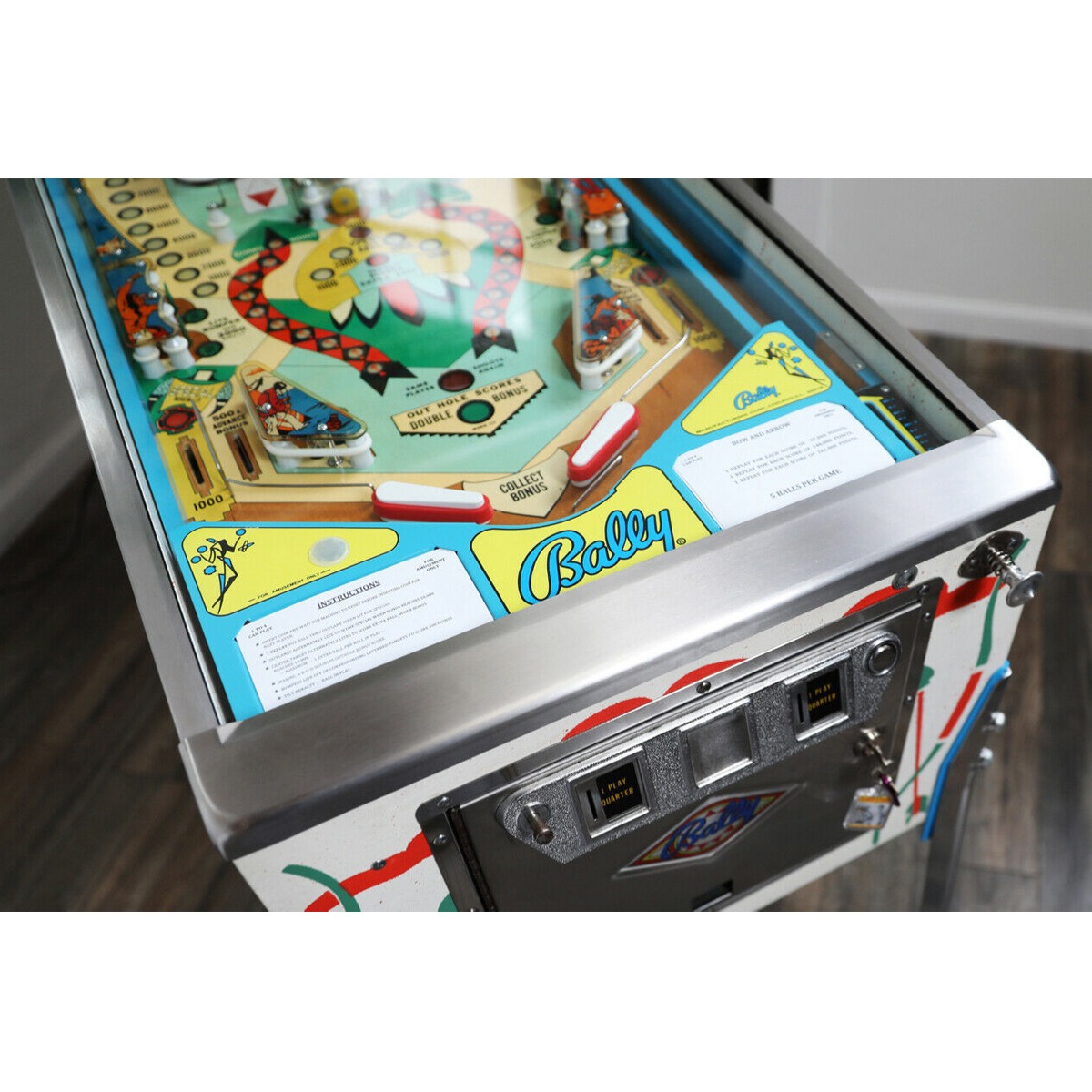 Bow and Arrow Pinball Machine - Elite Home Gamerooms