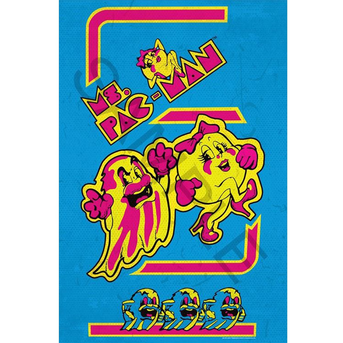 Mrs Pac-Man Poster - Elite Home Gamerooms
