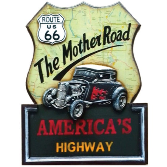 Route 66 The Mother Road Wall Art - Elite Home Gamerooms