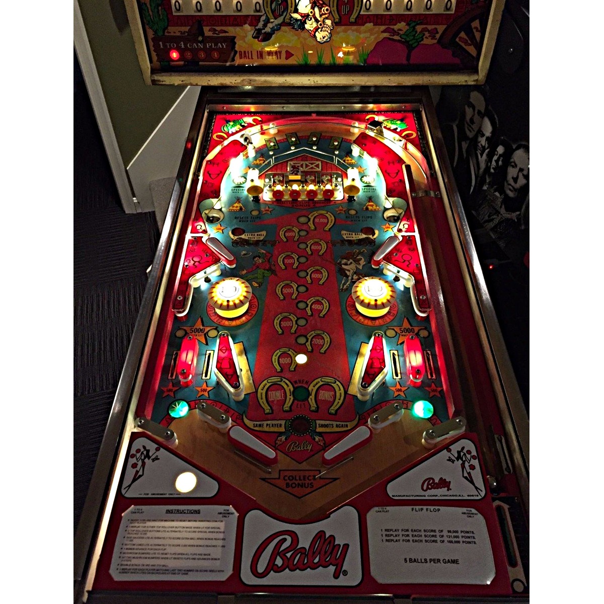 Flip Flop Pinball Machine - Elite Home Gamerooms