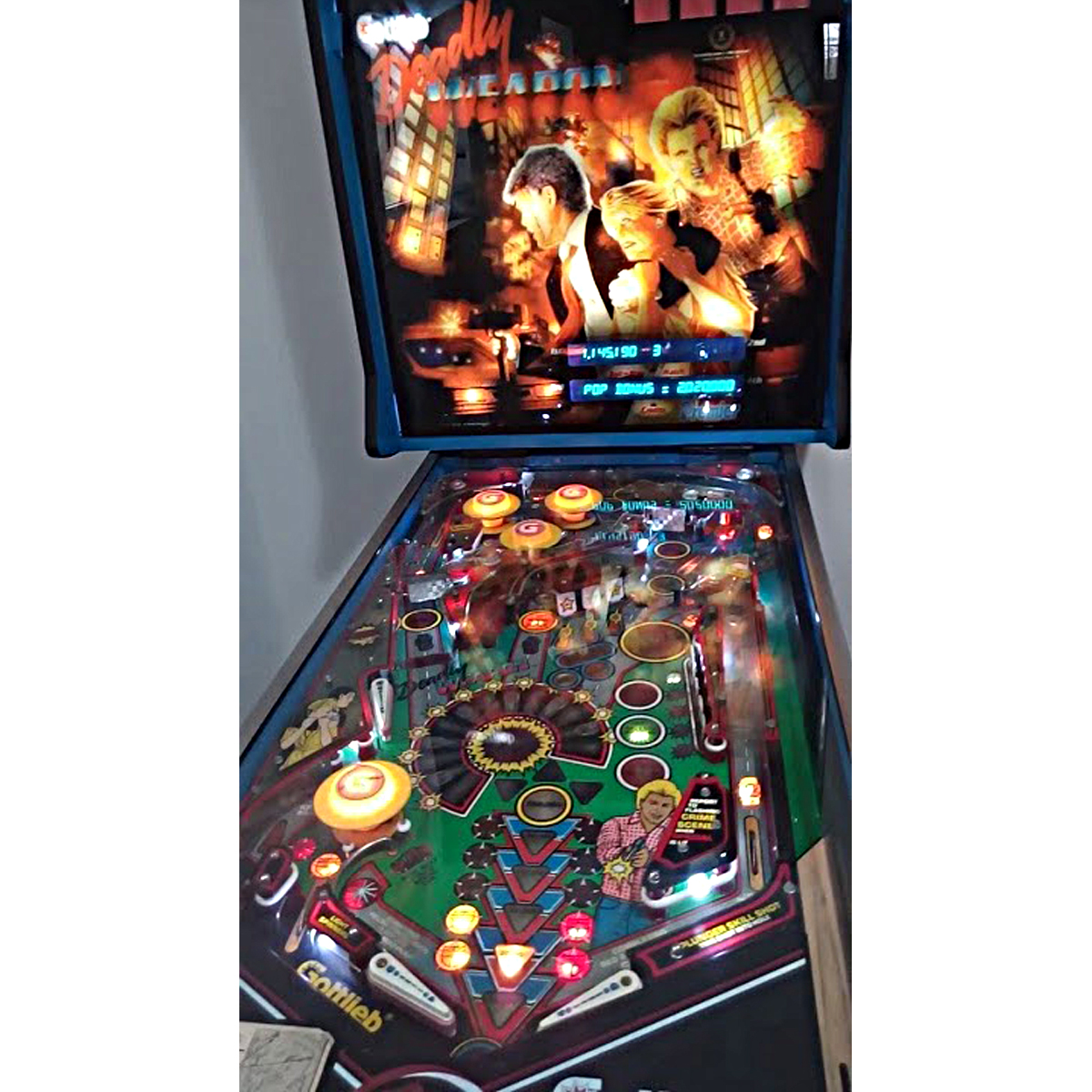 Deadly Weapon Pinball Machine - Elite Home Gamerooms