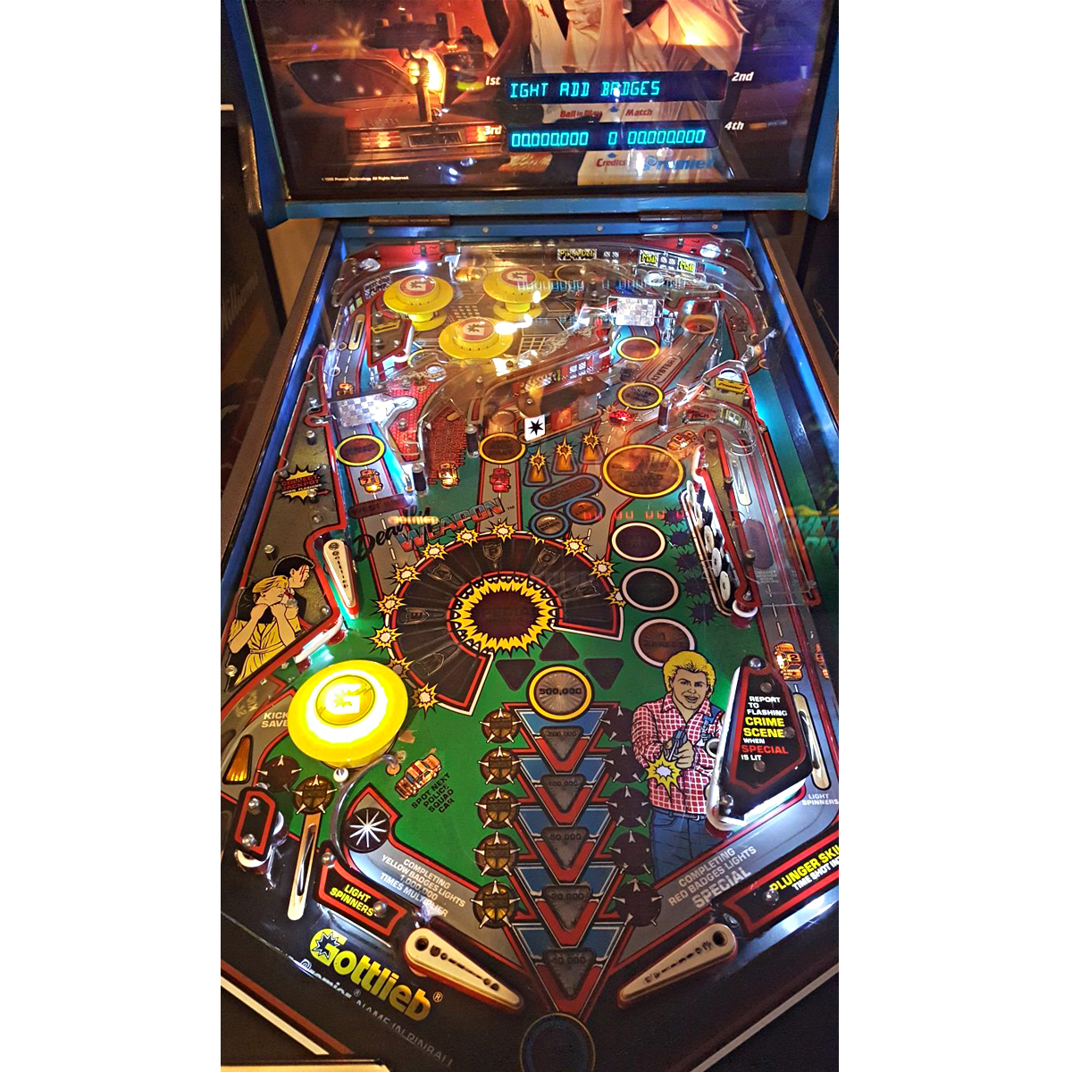 Deadly Weapon Pinball Machine - Elite Home Gamerooms