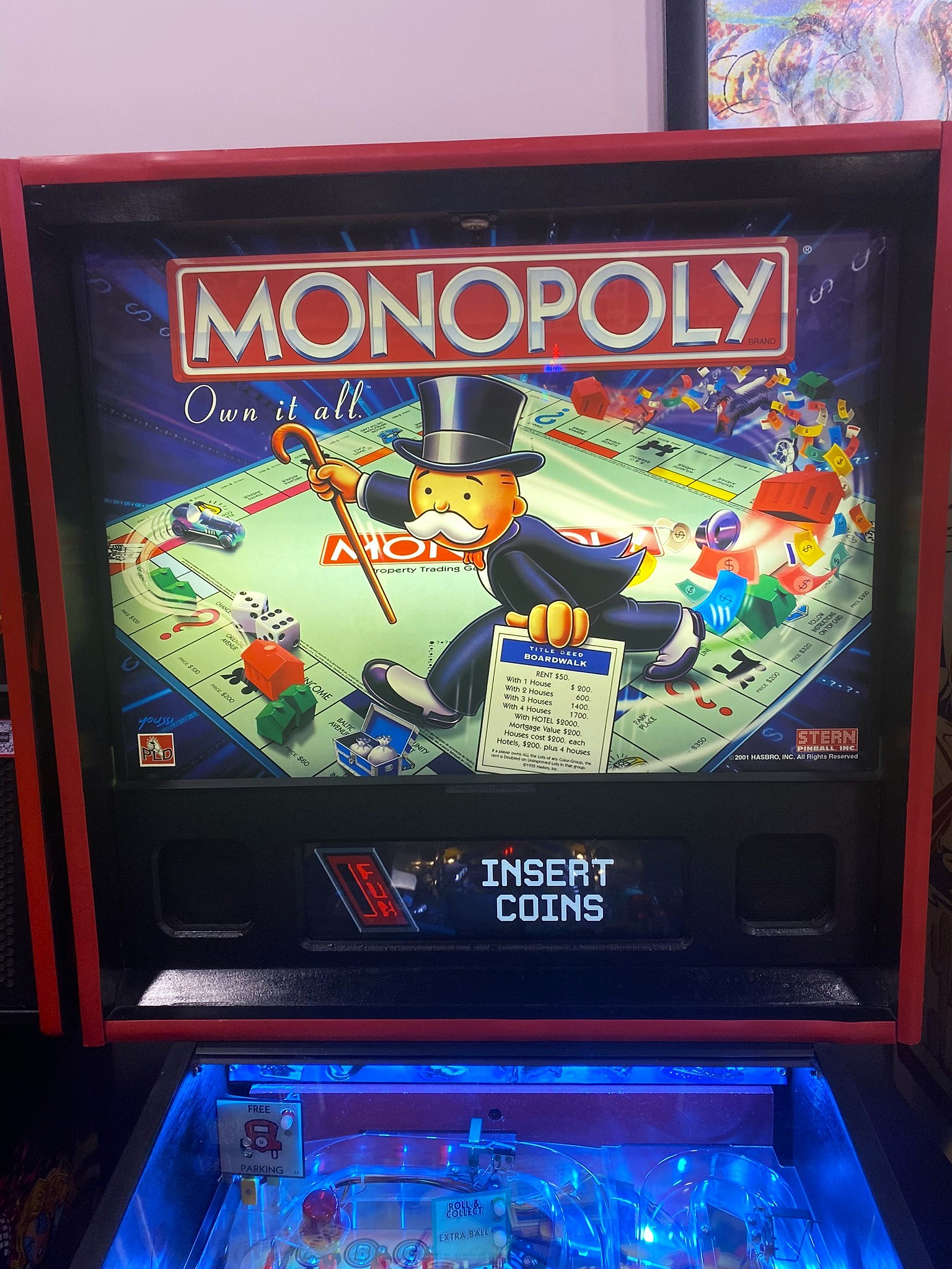 Monopoly Pinball Machine - Elite Home Gamerooms