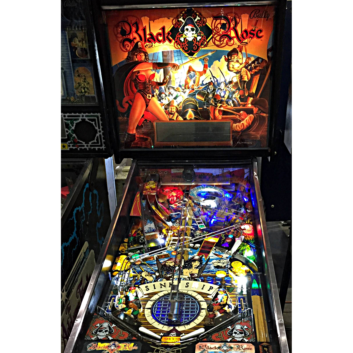 Black Rose Pinball Machine - Elite Home Gamerooms