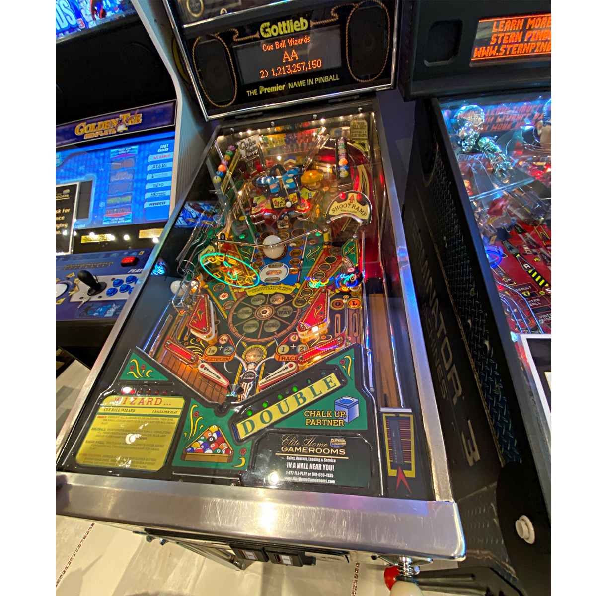Cue Ball Wizard Pinball Machine - Elite Home Gamerooms