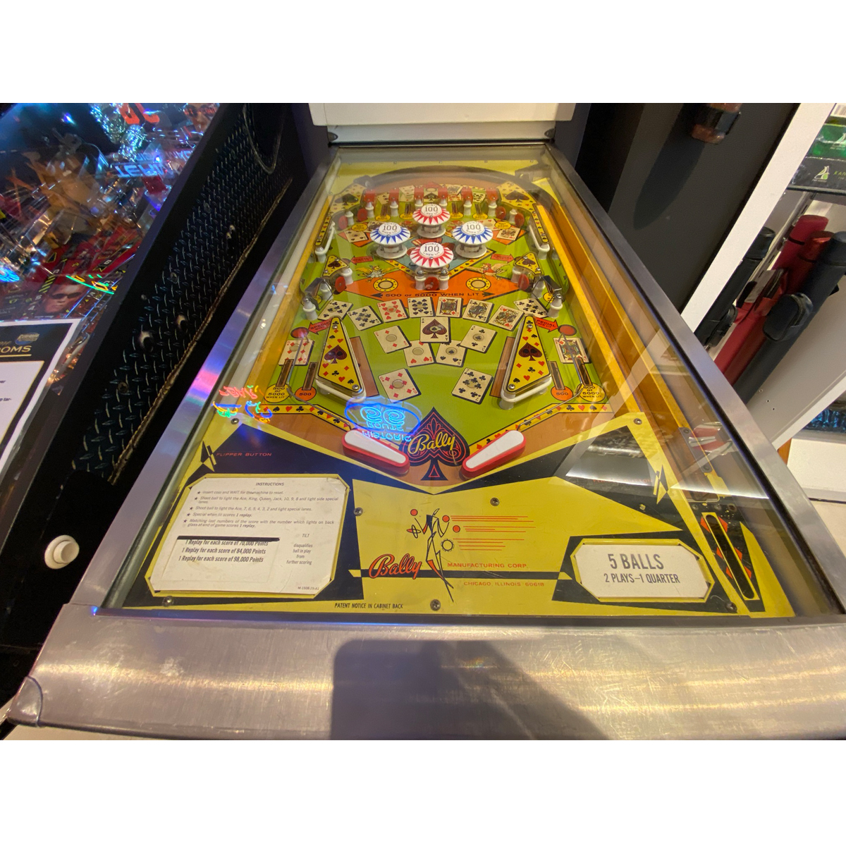 Hi-Lo Ace Pinball Machine - Elite Home Gamerooms