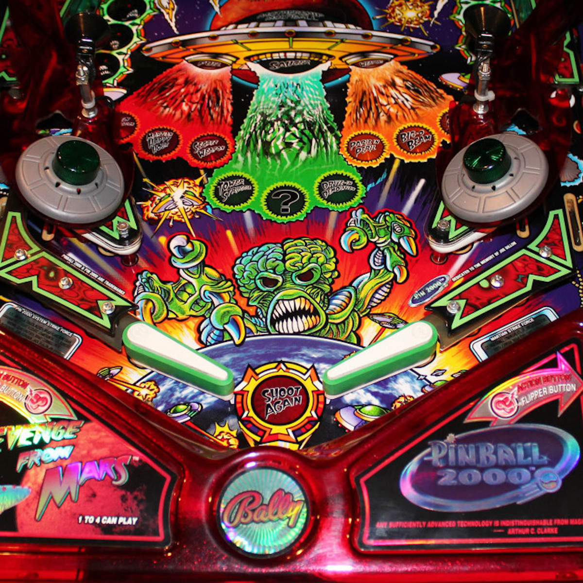 Revenge From Mars Pinball Machine - Elite Home Gamerooms