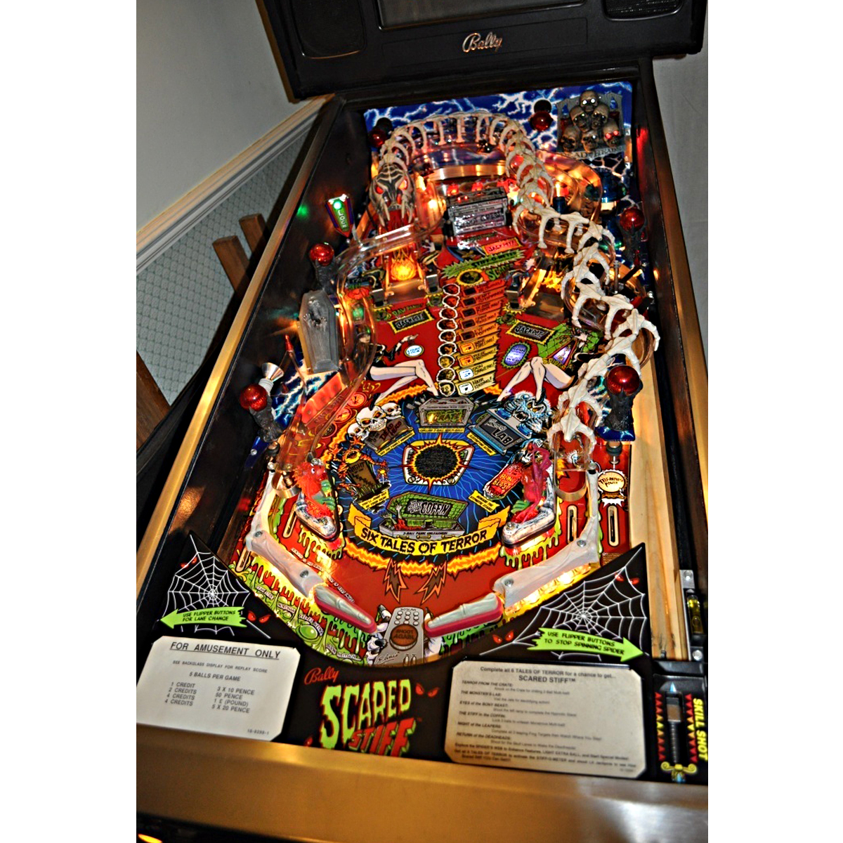 Scared Stiff Pinball Machine - Elite Home Gamerooms