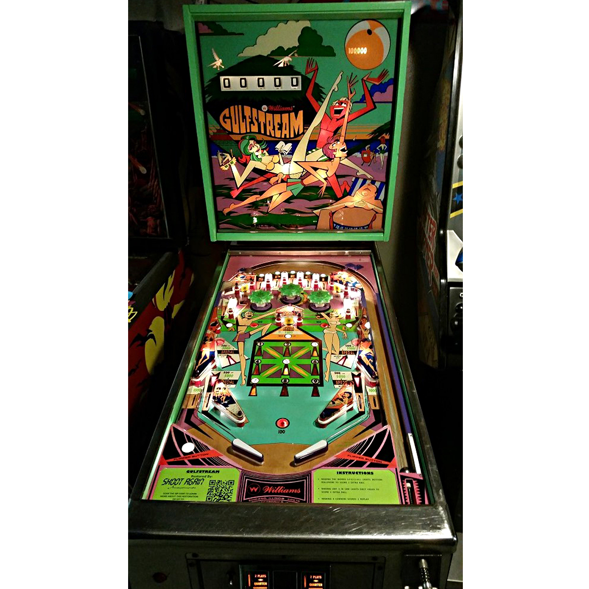 Gulfstream Pinball Machine - Elite Home Gamerooms