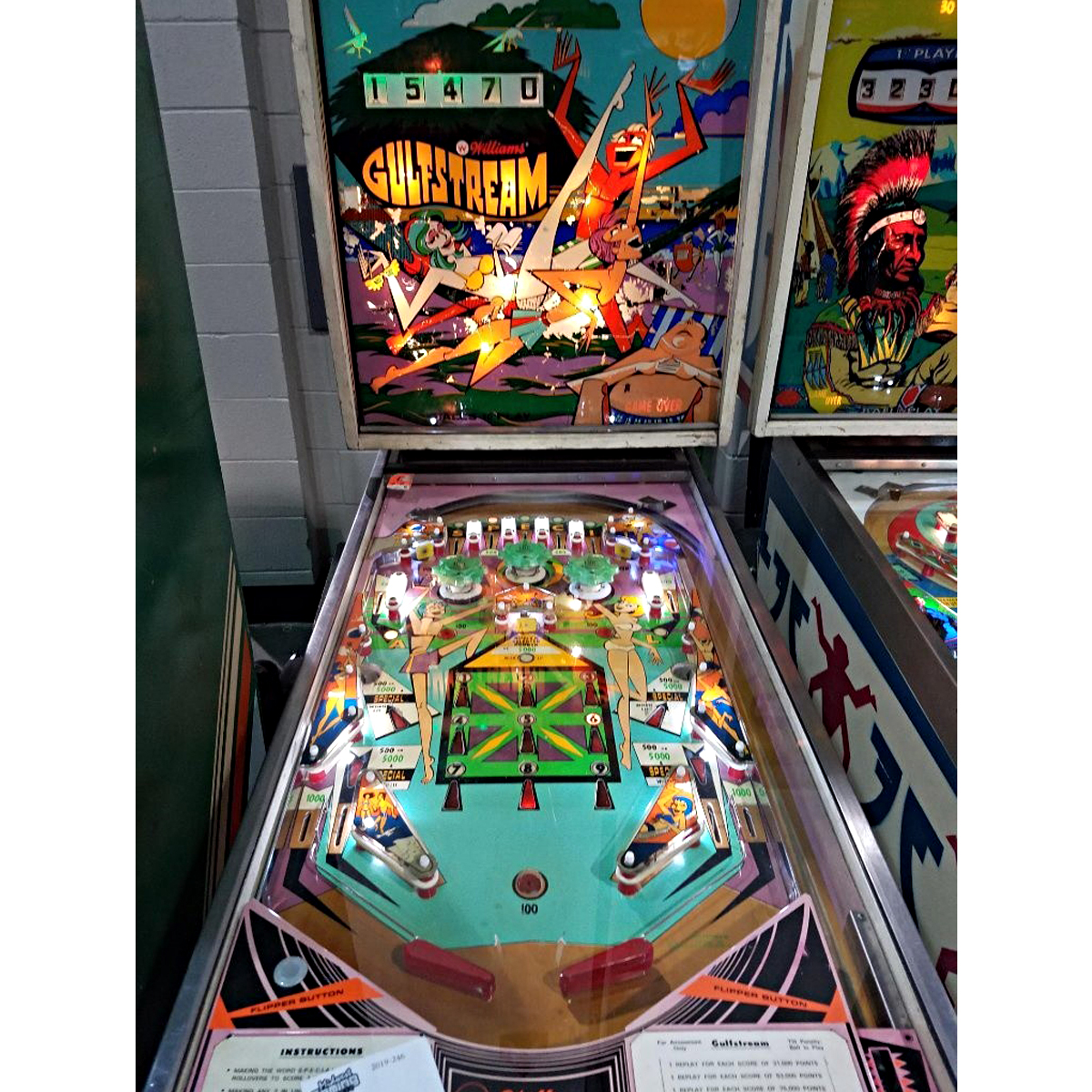 Gulfstream Pinball Machine - Elite Home Gamerooms