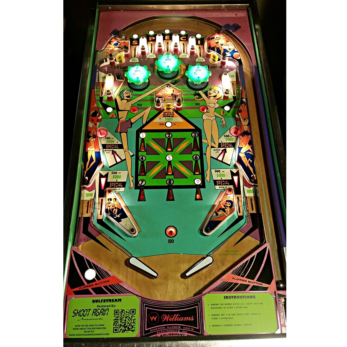 Gulfstream Pinball Machine - Elite Home Gamerooms