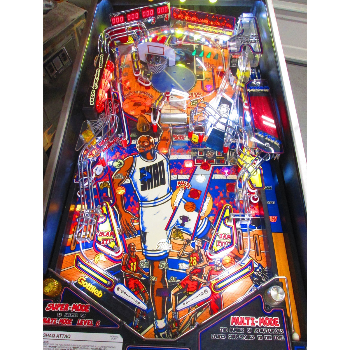 Shaq Attaq Pinball Machine - Elite Home Gamerooms