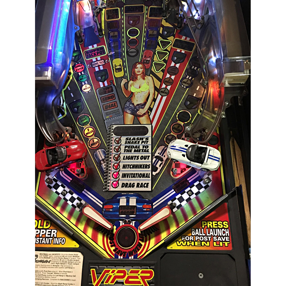 Viper Night Drivin' Pinball Machine - Elite Home Gamerooms