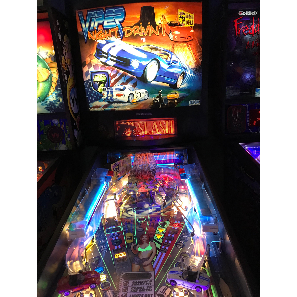Viper Night Drivin' Pinball Machine - Elite Home Gamerooms