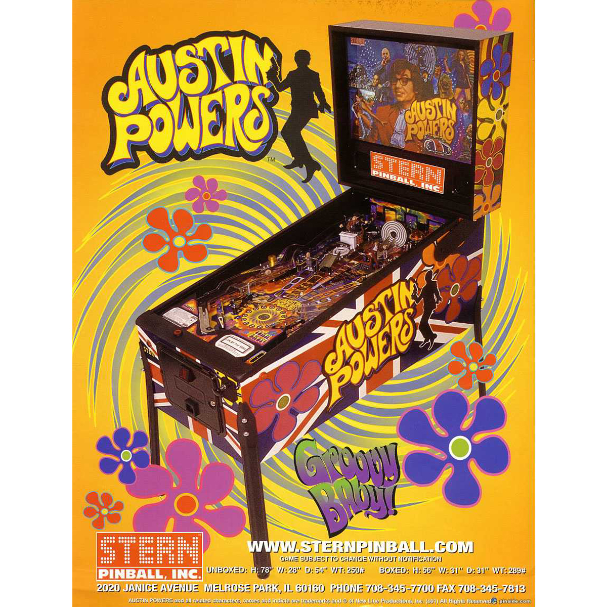 Austin Powers Pinball Machine - Elite Home Gamerooms