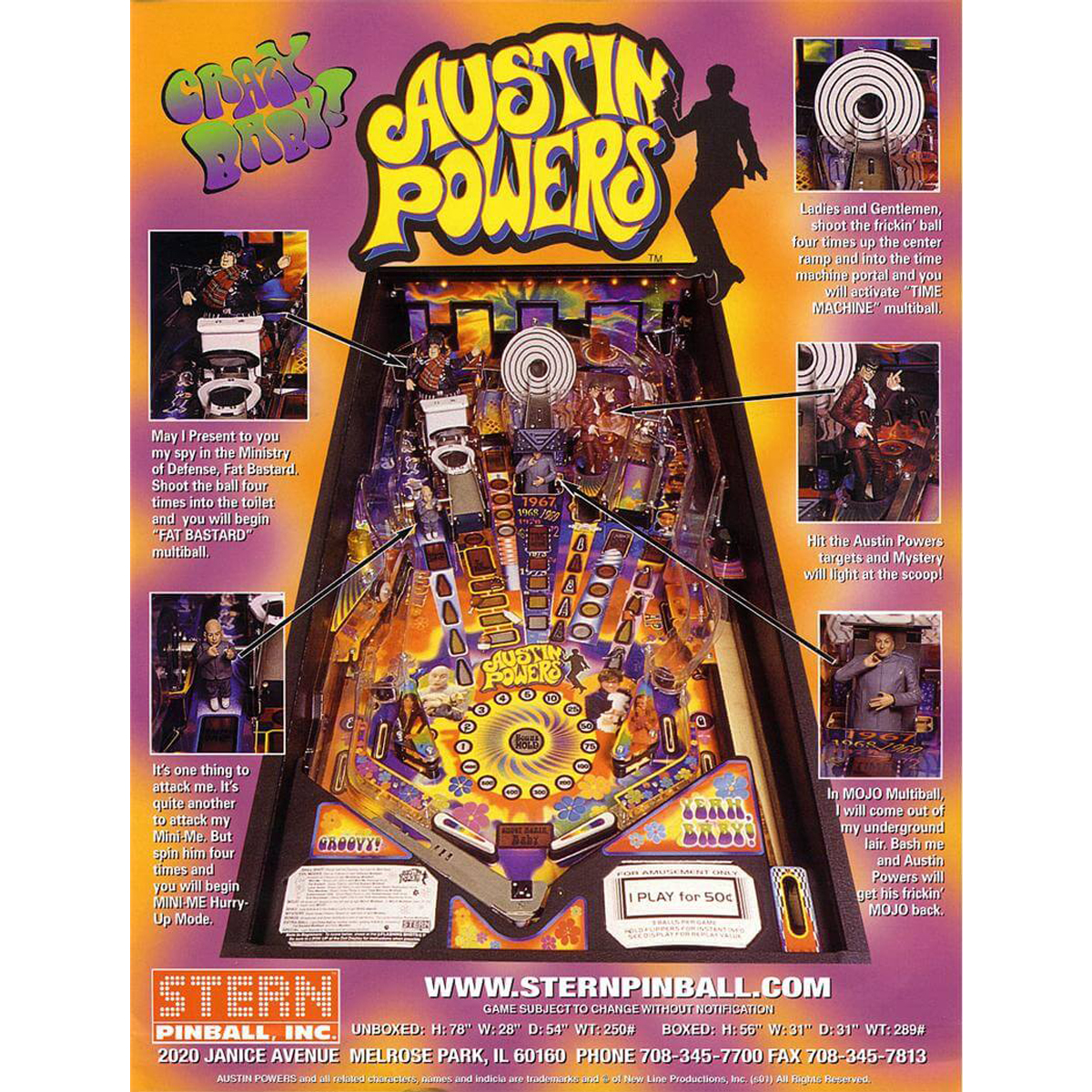 Austin Powers Pinball Machine - Elite Home Gamerooms