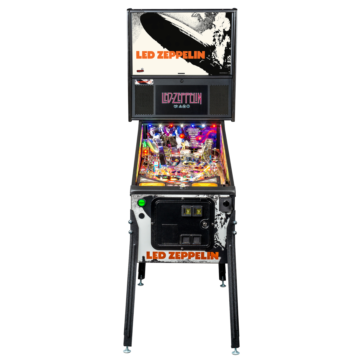 Led Zeppelin Premium Pinball Machine - Elite Home Gamerooms