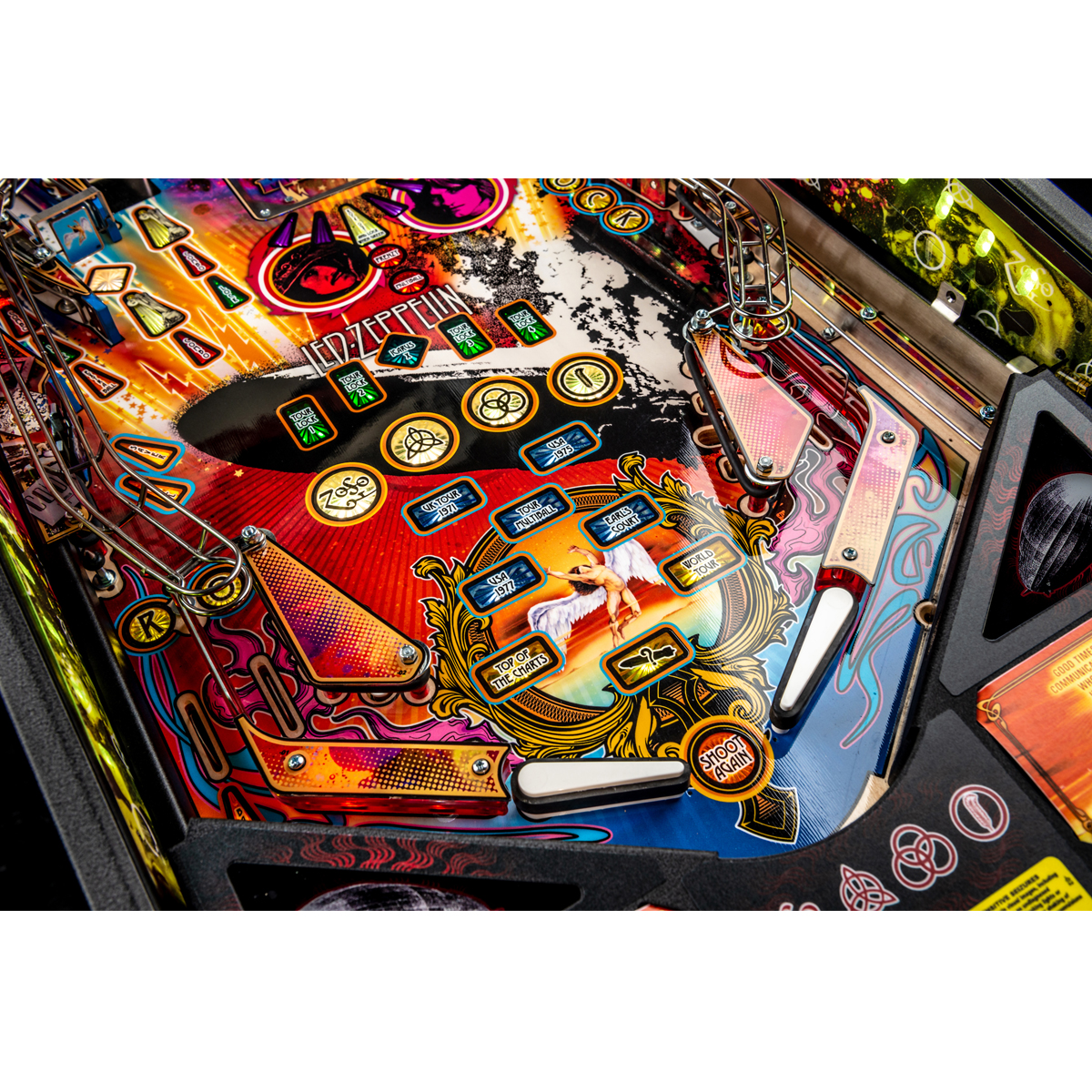 Led Zeppelin Premium Pinball Machine - Elite Home Gamerooms