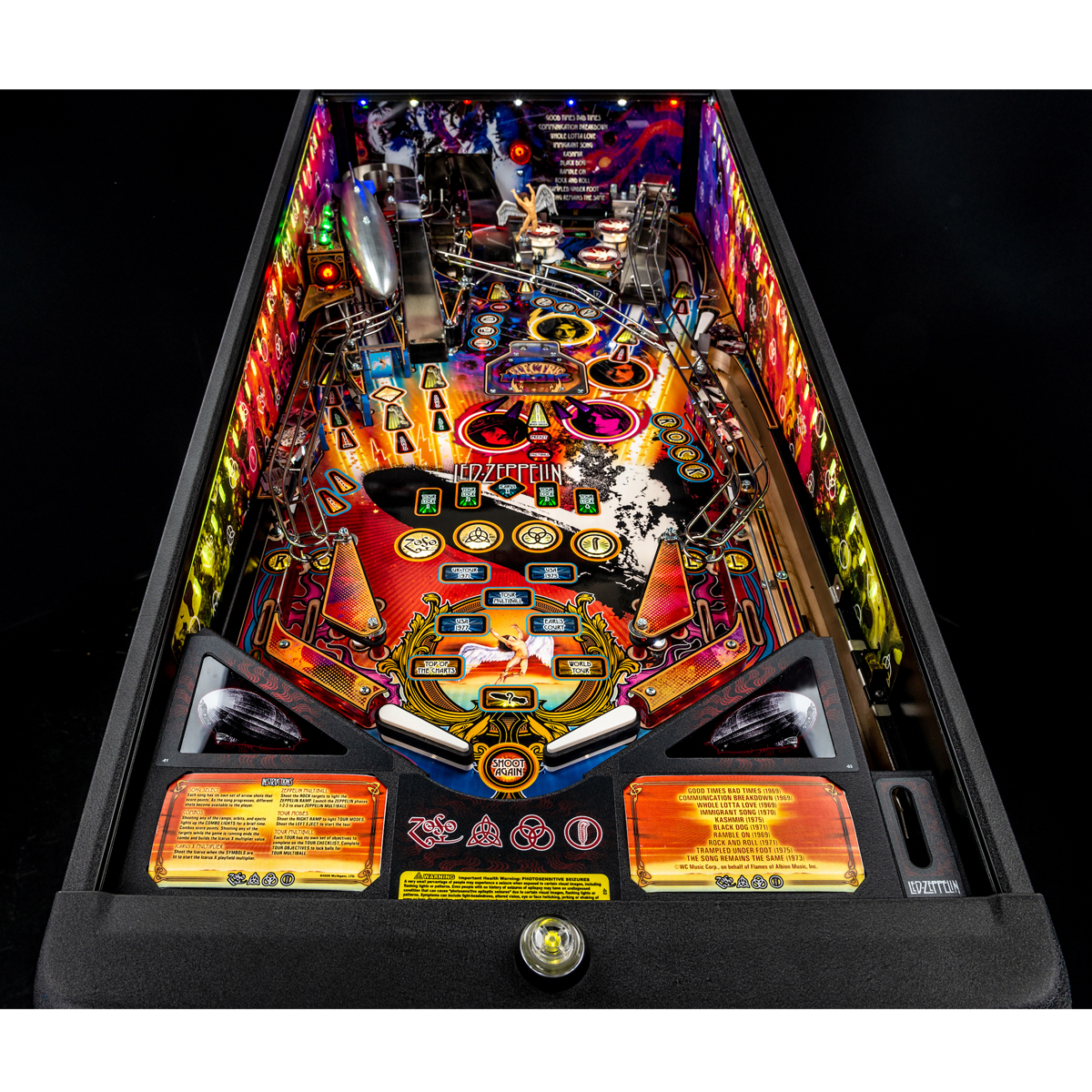 Led Zeppelin Premium Pinball Machine - Elite Home Gamerooms