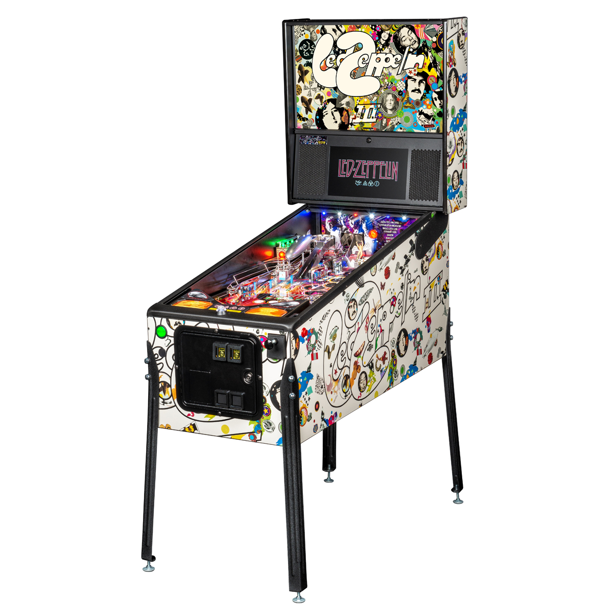 Led Zeppelin Pro Pinball Machine - Elite Home Gamerooms