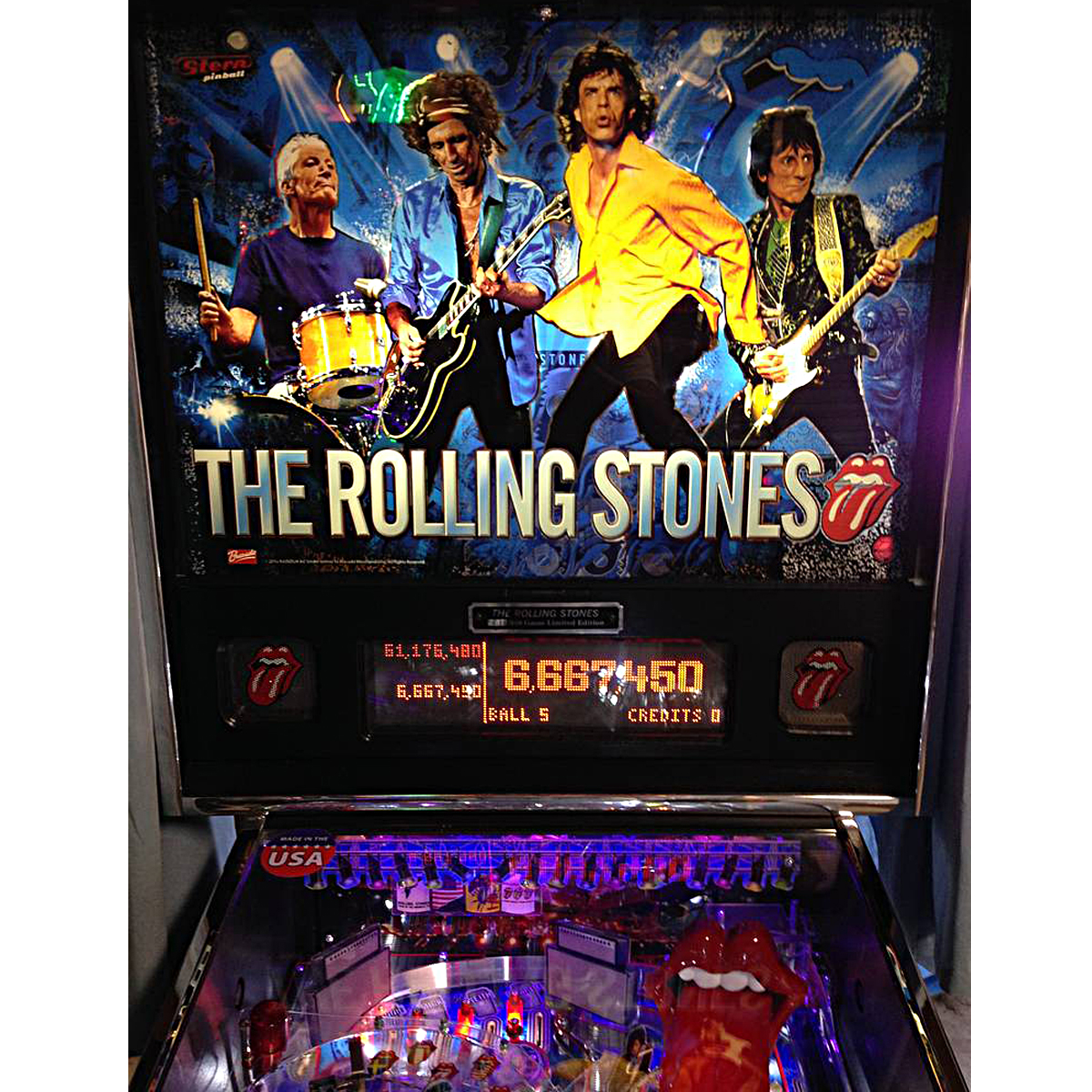 Rolling Stones Pinball Machine - Upgraded! - Elite Home Gamerooms