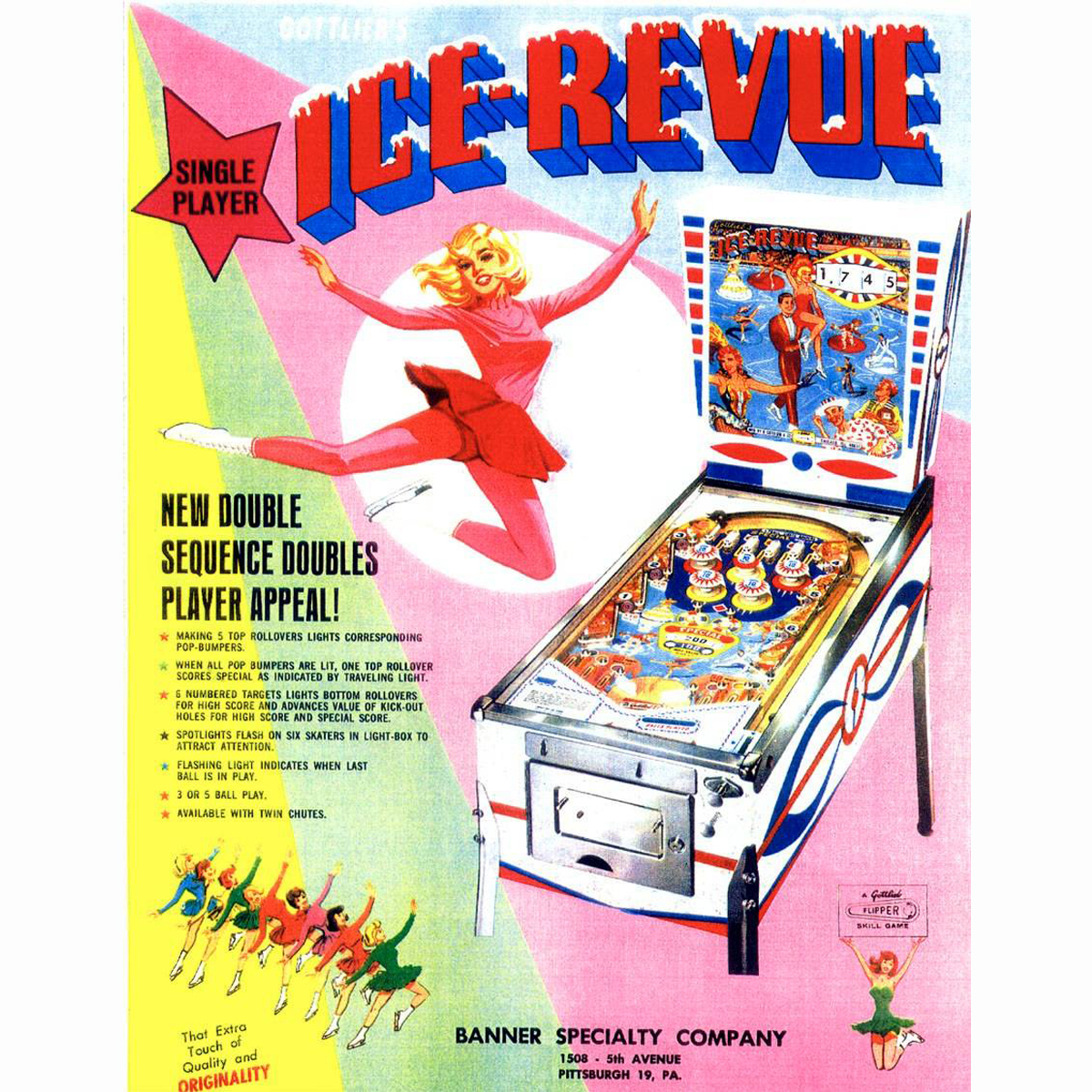 Ice Revue Pinball Machine - Elite Home Gamerooms | Order Now!
