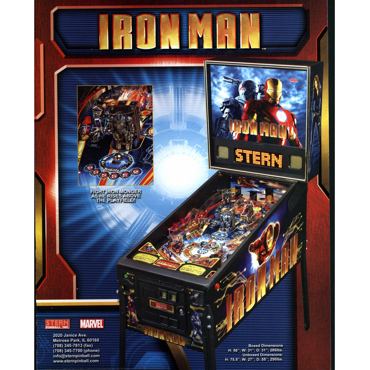 Iron Man Pinball Machine - Elite Home Gamerooms | Order Now!