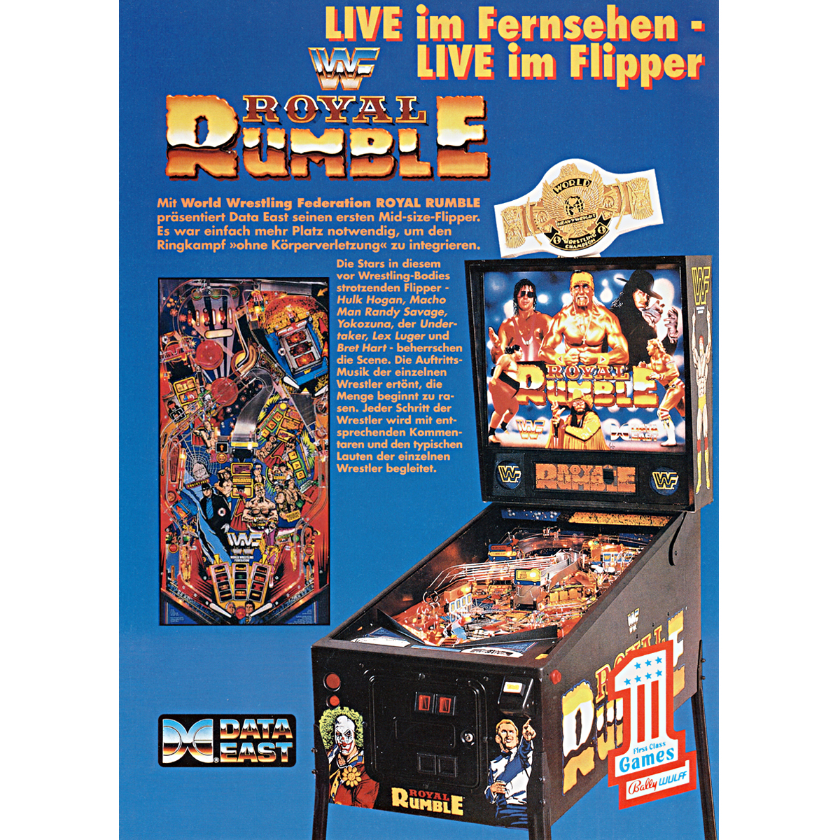 Royal Rumble Pinball Machine - Elite Home Gamerooms | Order Now!