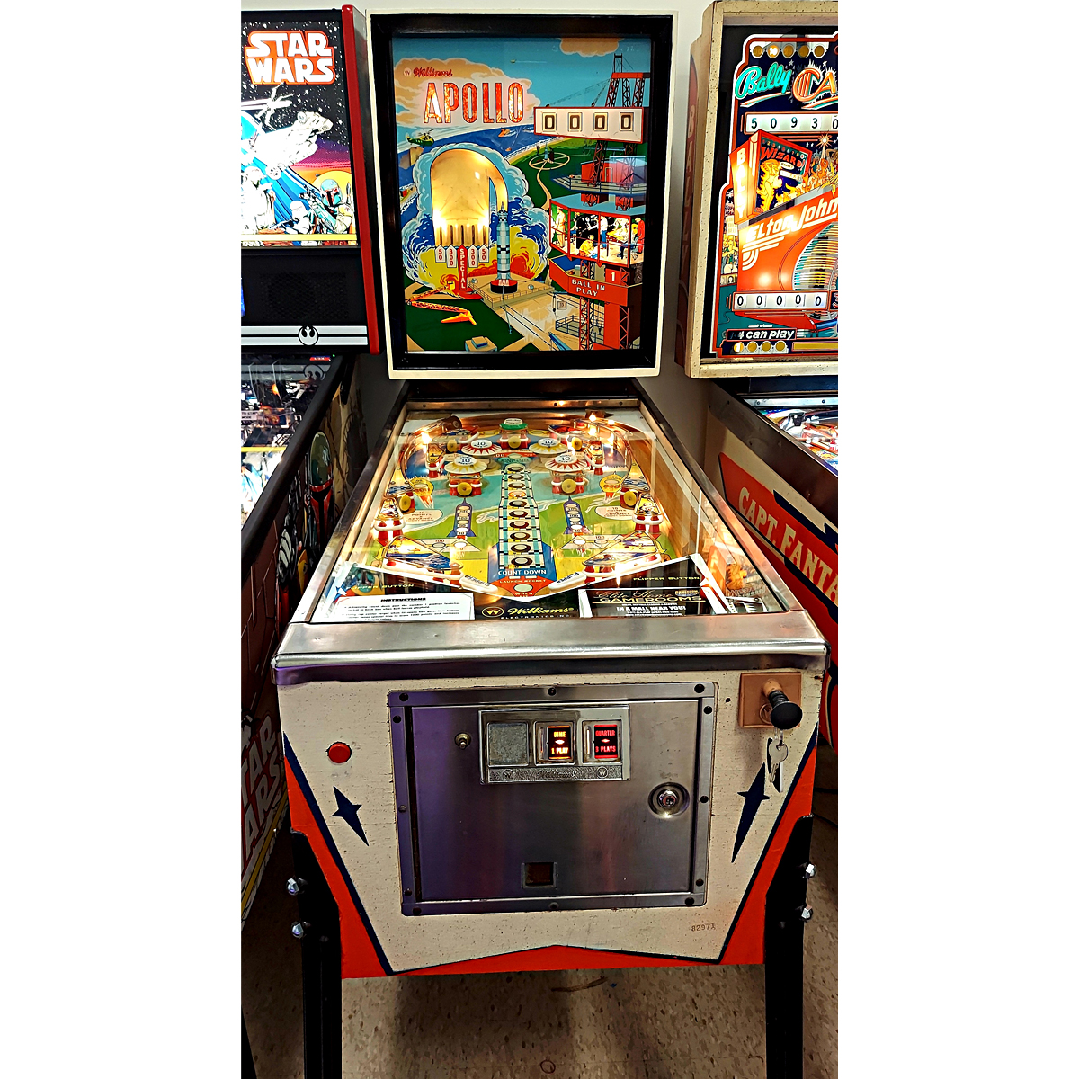 Apollo Pinball Machine - Elite Home Gamerooms | Order Now!