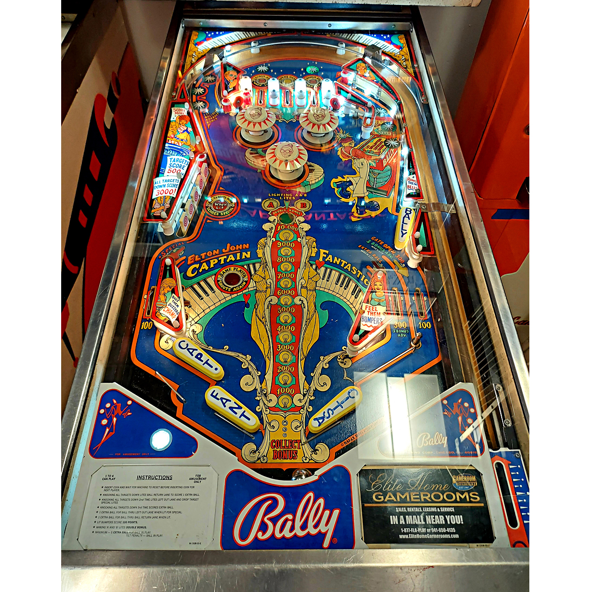 Captain Fantastic Pinball Machine - Elite Home Gamerooms