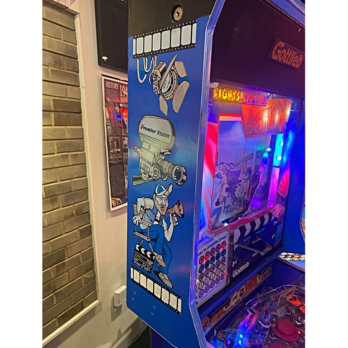 Lights...Camera...Action! Pinball Machine - Elite Home Gamerooms