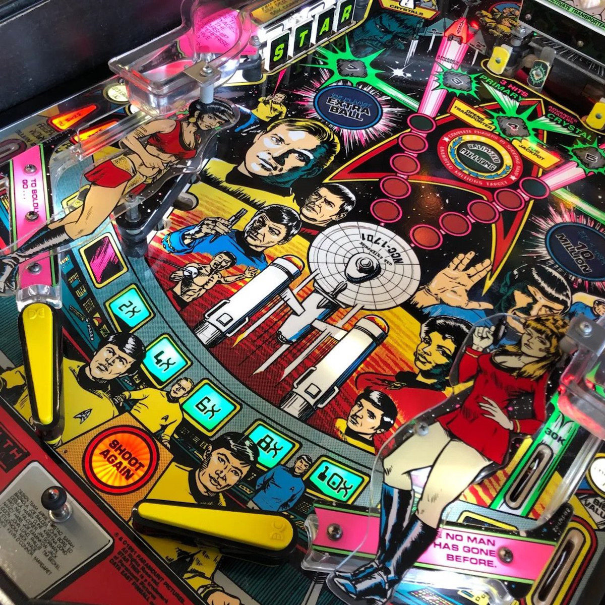 Star Trek Pinball Machine - Data East - Elite Home Gamerooms