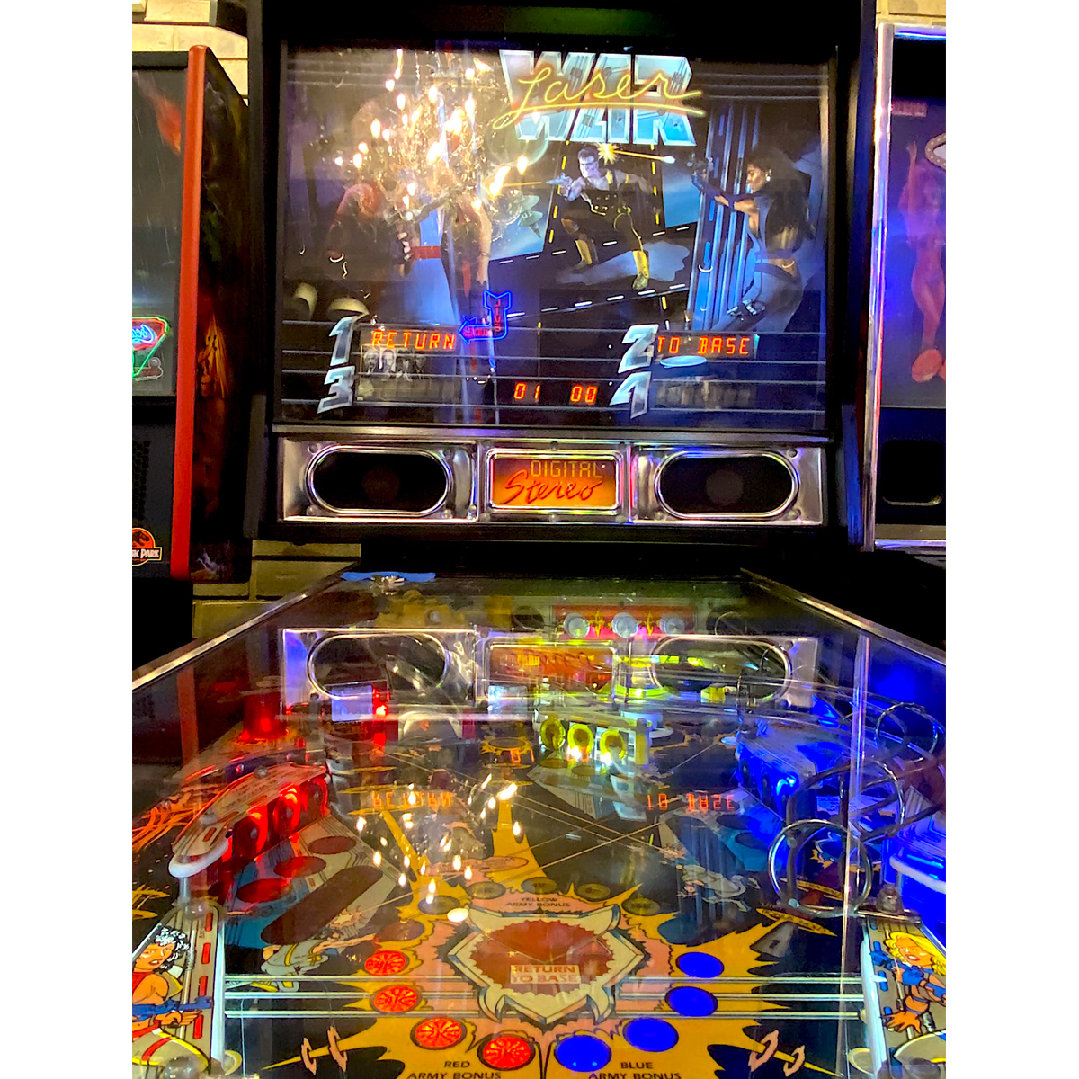 Laser War Pinball Machine - Elite Home Gamerooms